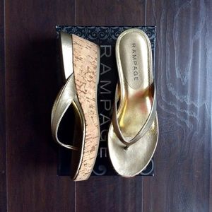 Rampage | Shoes | Rampage Quartz Sandals In Brass Metallic | Poshmark